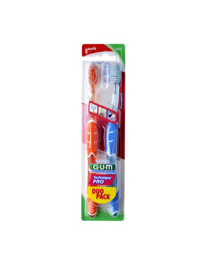 GUM BAD TECHNIQUE PRO SOFT PACK DUO 1525 - GUM - BROSSES A DENTS A...