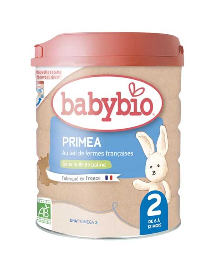BABYBIO PRIMEA 2 LAIT INFANTILE DE 6 A 12 MOIS 800 G - BABYBIO - L...
