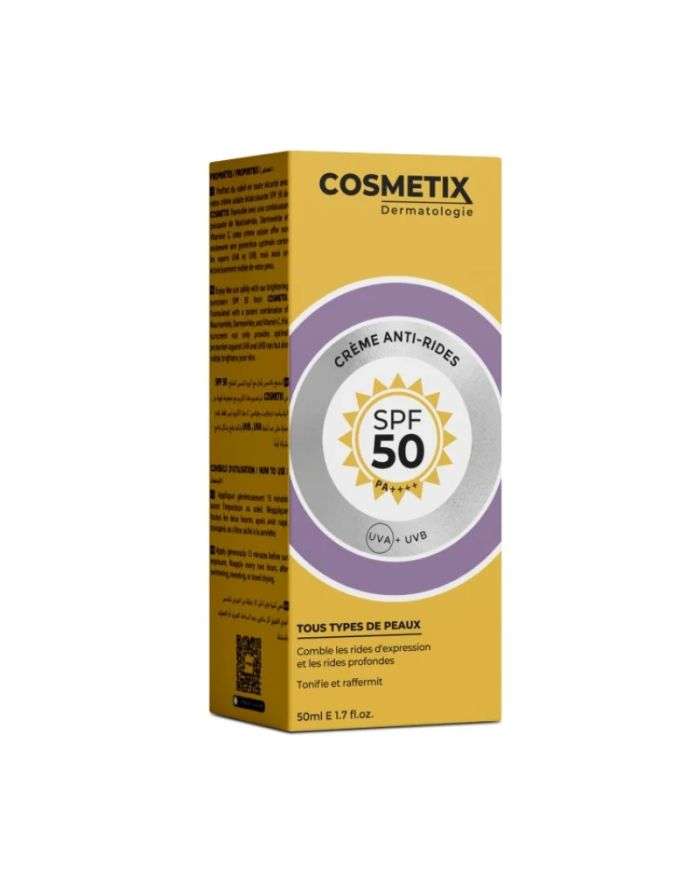 COSMETIX CREME ANTI RIDES SPF 50+ TOUS TYPES DE PEAUX 50 ML - COSM...