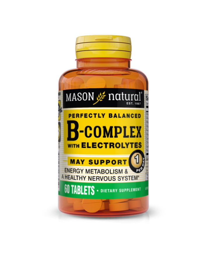 MASON NATURAL PERFECTLY BALANCED B COMPLEX WITH ELECTOLYTES 60 TABL...