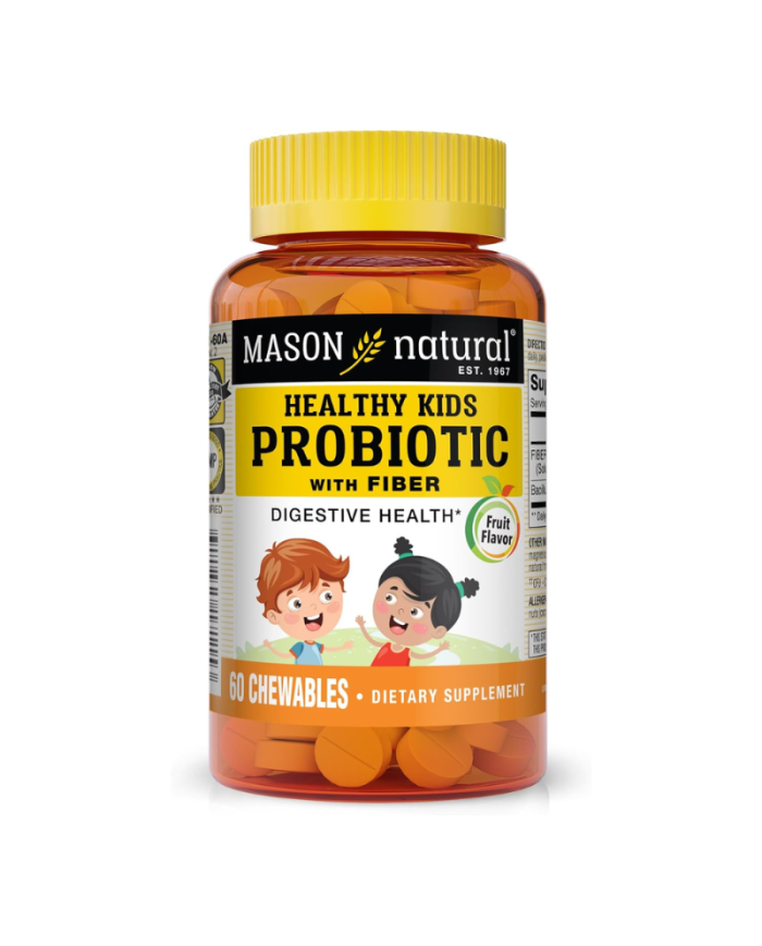 MASON NATURAL HEALTHY KIDS PROBIOTIC WITHE FIBER 60 CHEWABLES - MA...