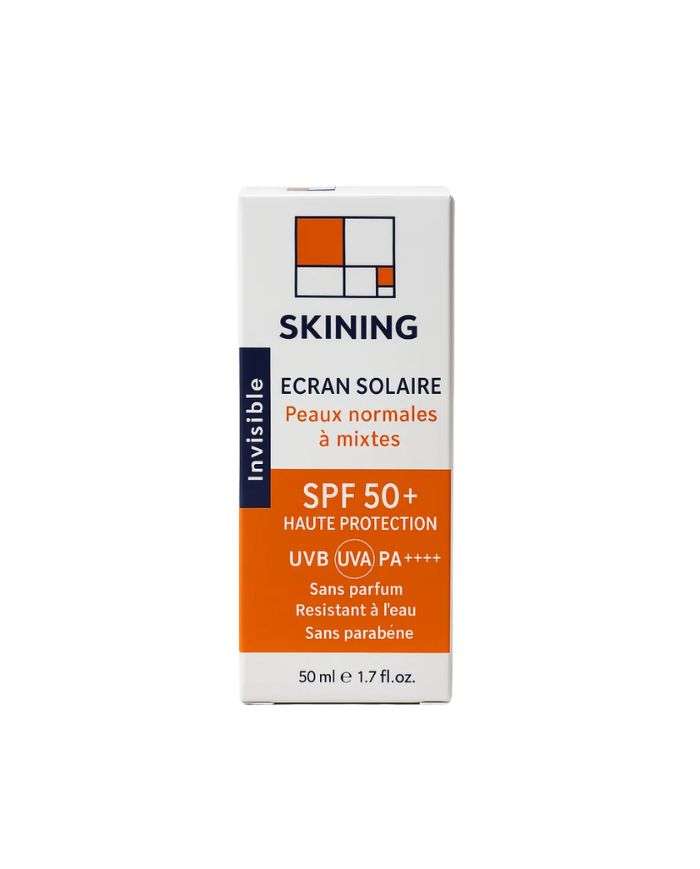 SKINING ECRAN SOLAIRE INVISIBLE SPF 50+ PEAUX NORMALES A MIXTES 50M...