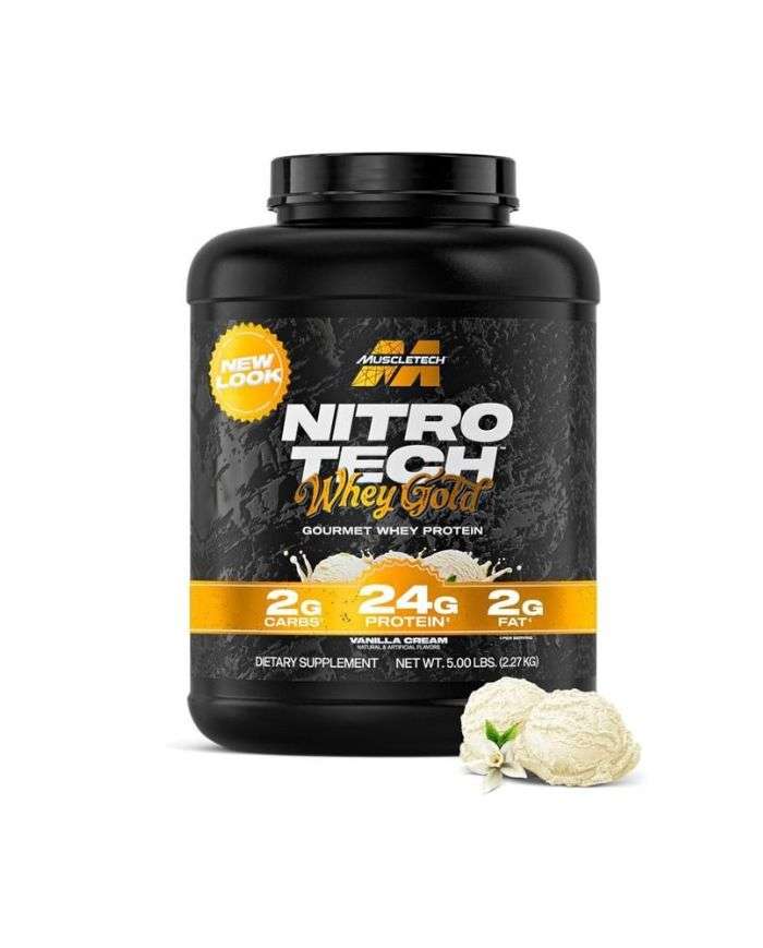 Nitro-Tech Whey Gold Crème Vanille 2.27kg